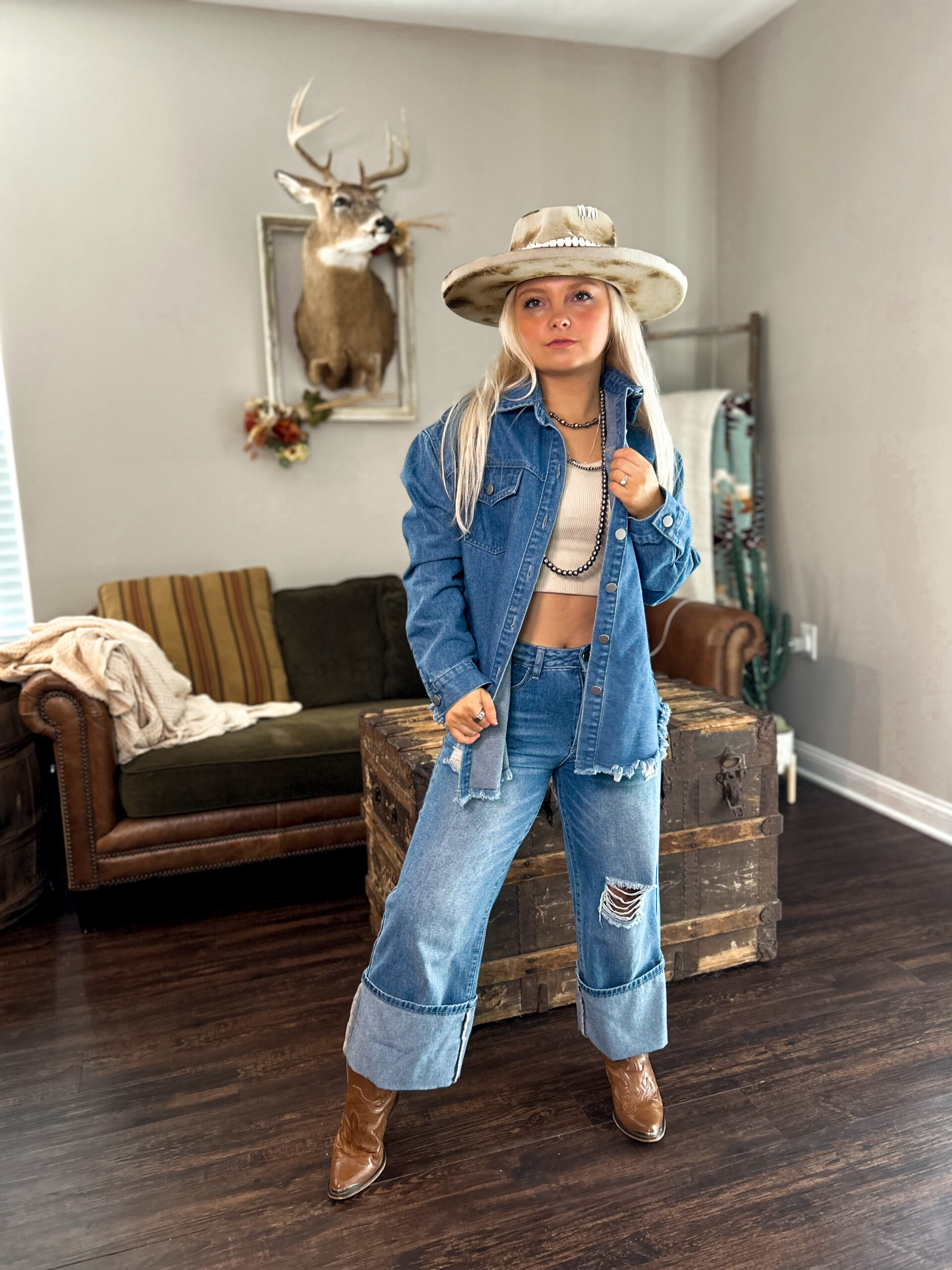 Denim on Denim Outfits: How to Rock This Timeless Western Trend ...